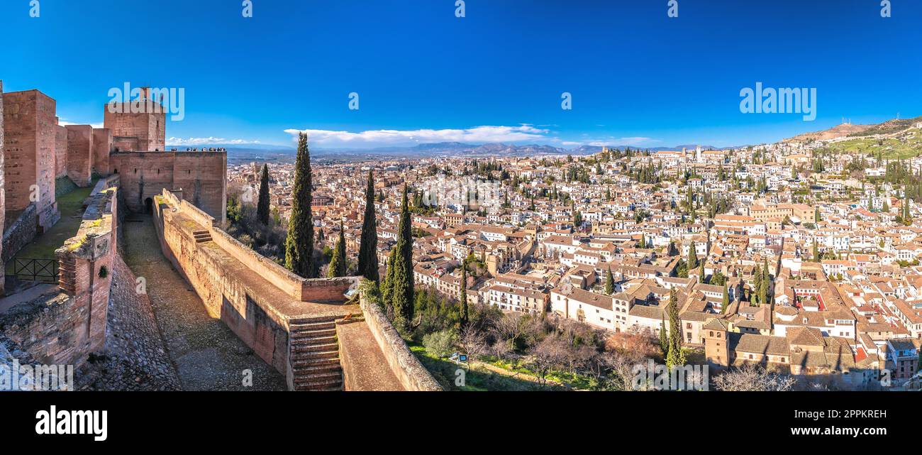 Granada alhambra panoramic view hi-res stock photography and images - Alamy