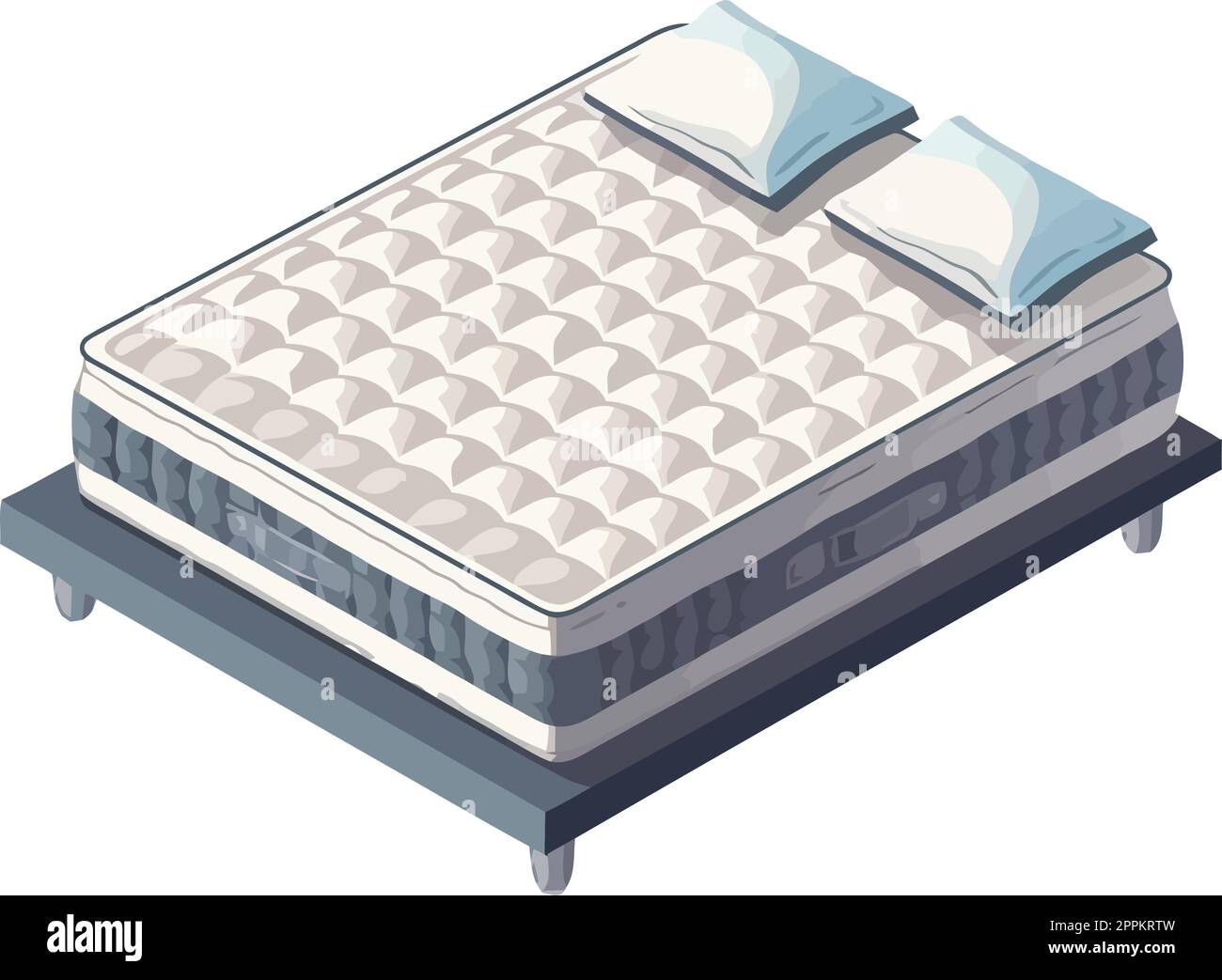 Comfortable bed illustration Stock Vector Image & Art - Alamy