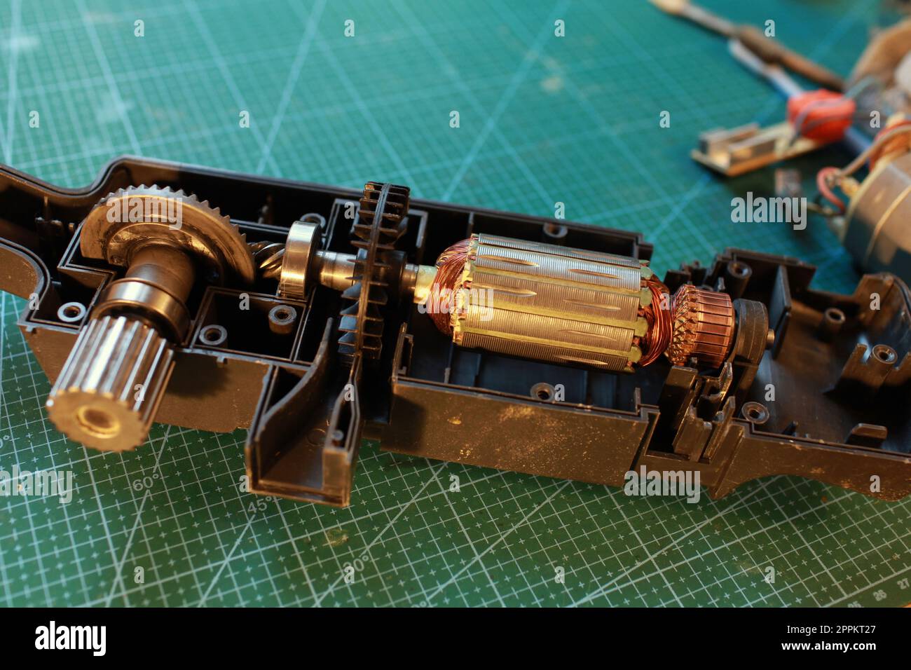 power tool dismantled for repair Stock Photo - Alamy
