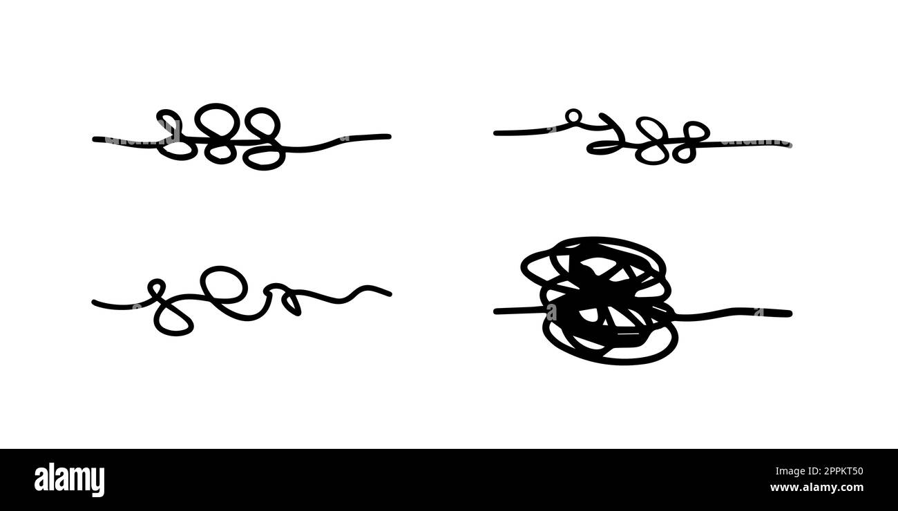 Vector illustration with complex and chaotic lines Stock Vector Image ...