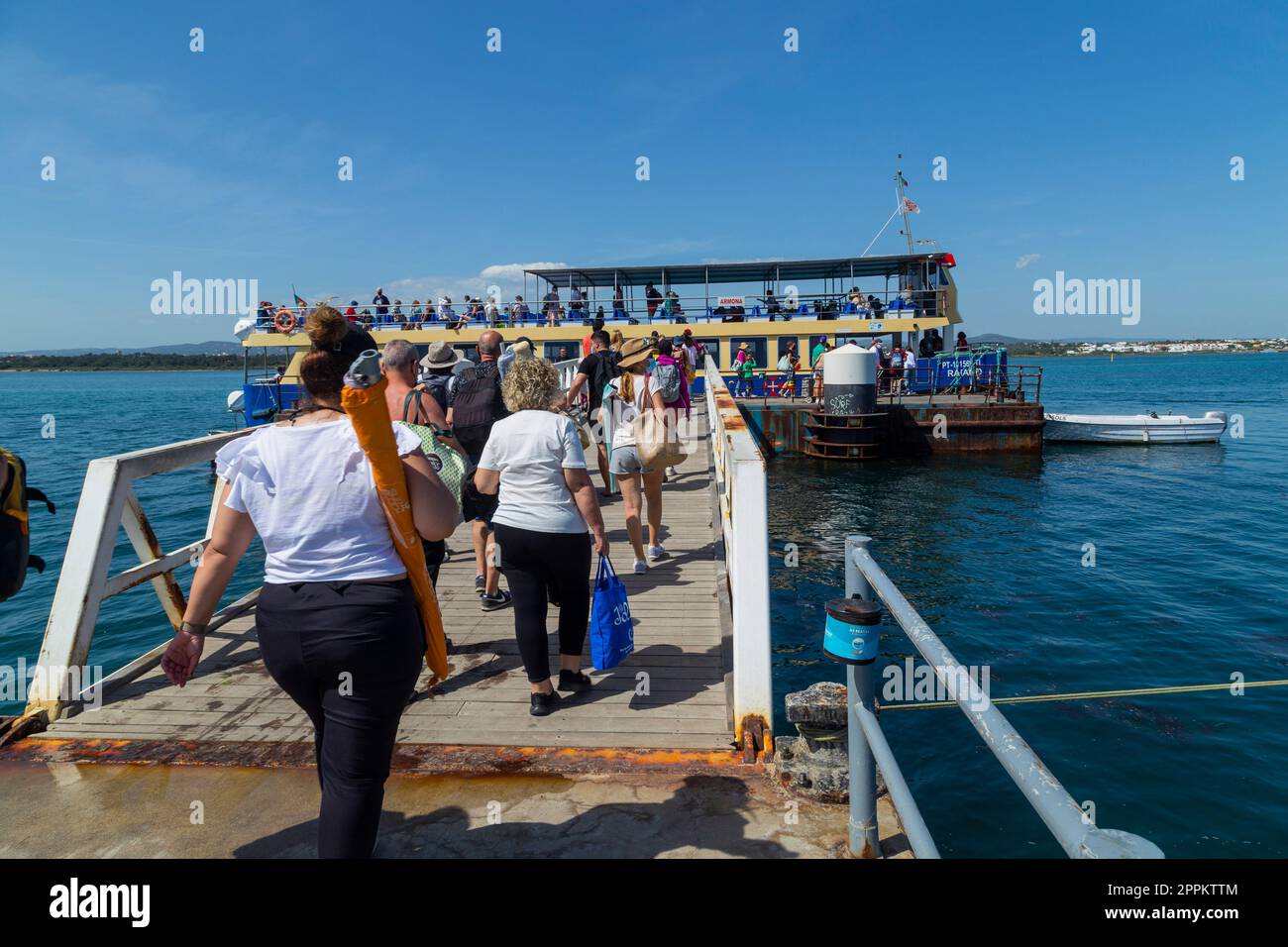 the pier of Armona Island Stock Photo - Alamy