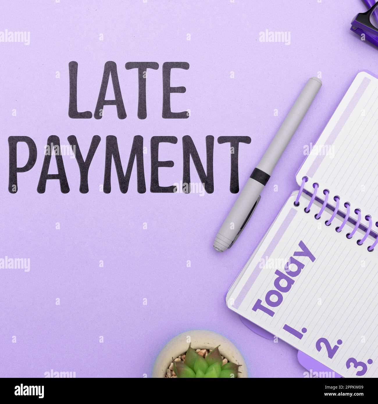 Conceptual display Late Payment. Business idea payment made to the ...
