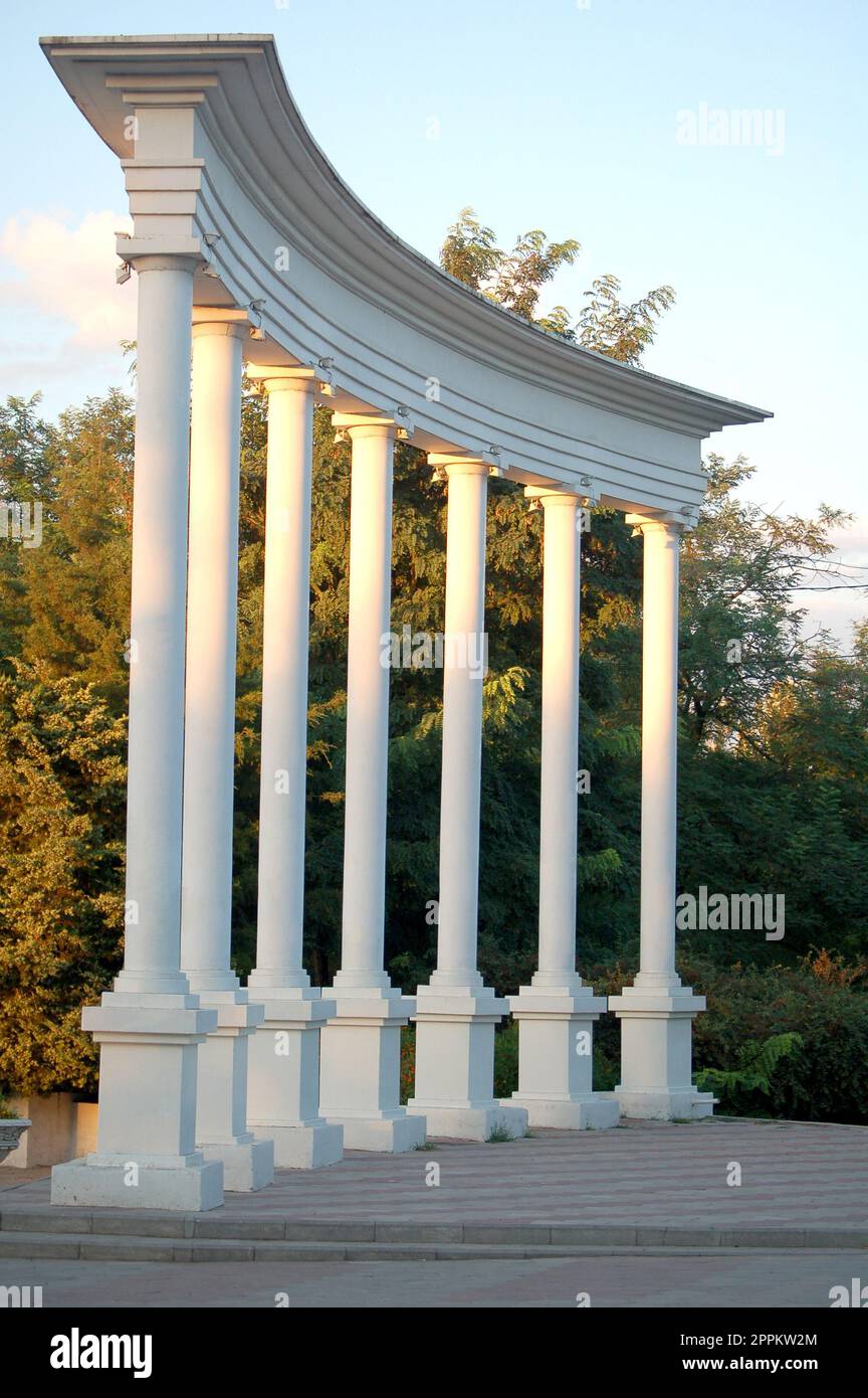 Architecture ceiling coloured columns cuts gallery history hi-res stock ...