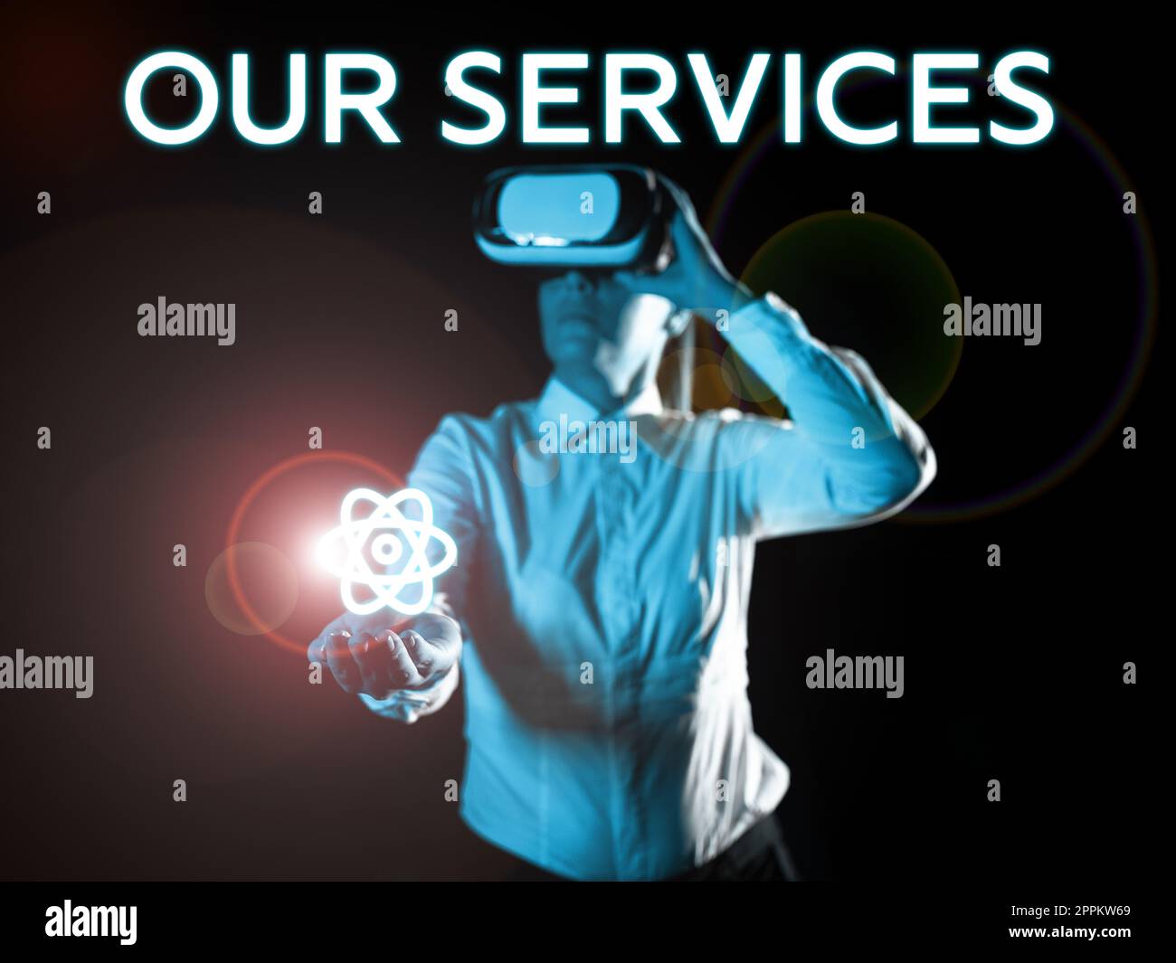 Sign Displaying Our Services Business Approach The Occupation Or