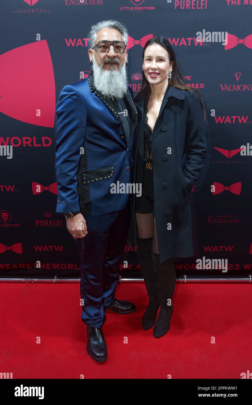Senay Gueler with company at the We Are The World Gala 2023 at Berlin's ...