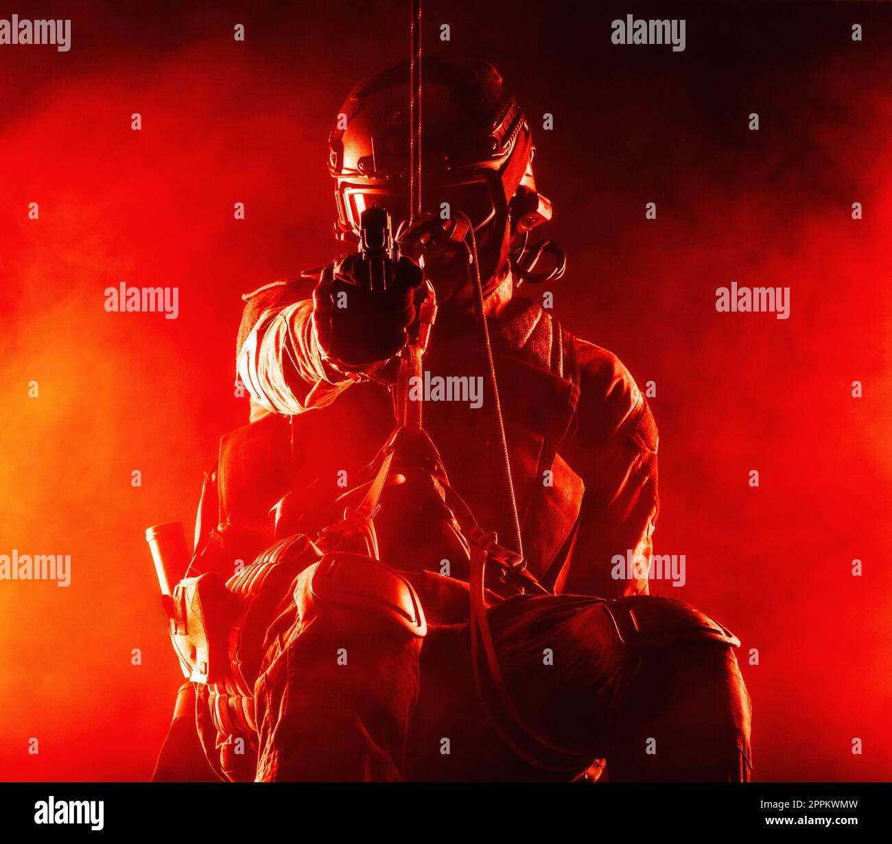 American swat rappelling hi-res stock photography and images - Alamy