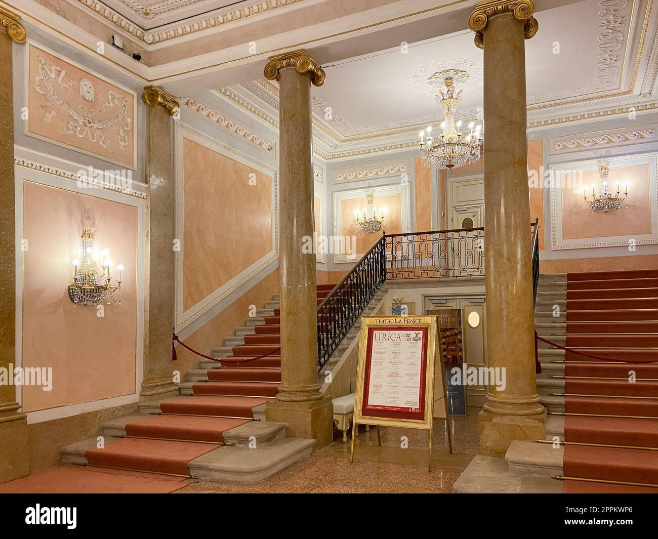 vestibule of opera Gran Teatro la Fenice in Venice Stock Photo - Alamy