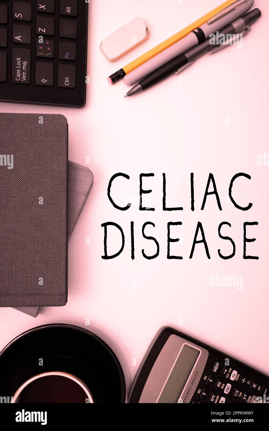 Writing displaying text Celiac Disease. Business overview Small ...