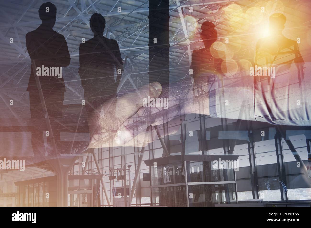 Businessmen that work together in office. Concept of teamwork and ...