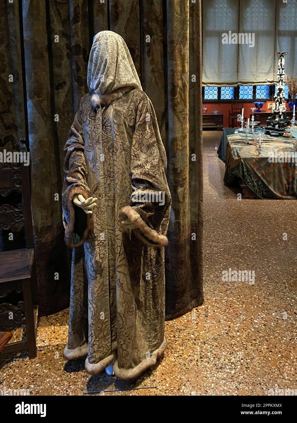 dress model in hall of Museum Fortuny in Venice Stock Photo - Alamy
