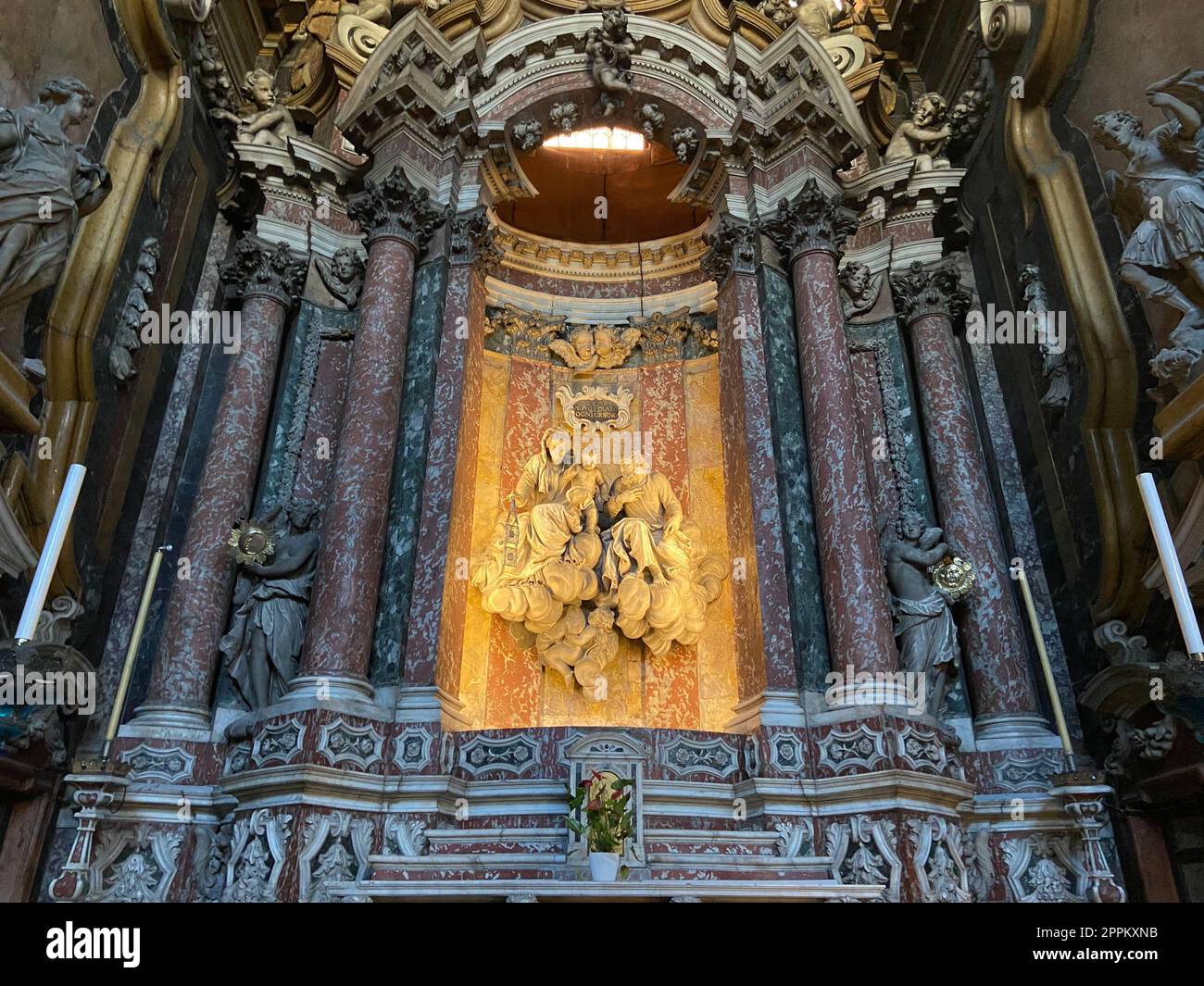 wall sculpture in Santa Maria di Nazareth church Stock Photo - Alamy