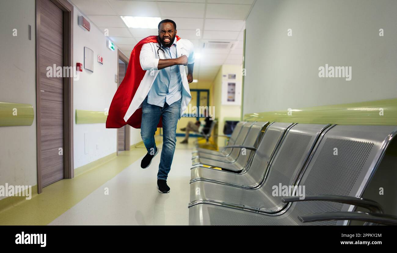 Medic acts like a superhero in hospital to fight pandemic of covid19 ...