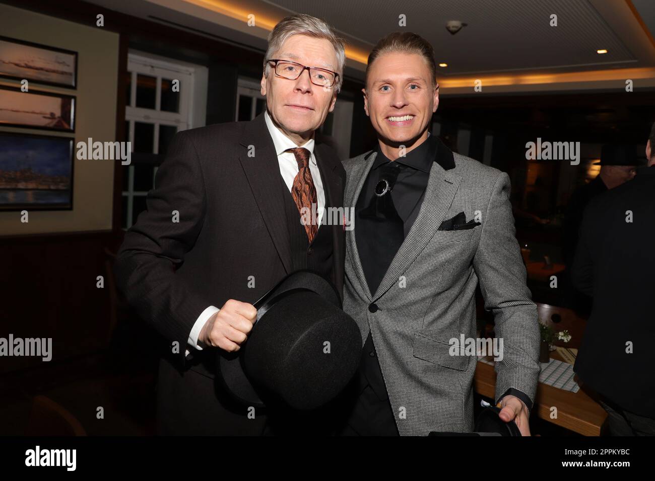 Thorsten Laussch,Adrian van Veen,Senatsbockanstich 2023 at BLOCKBRÃ„U ...