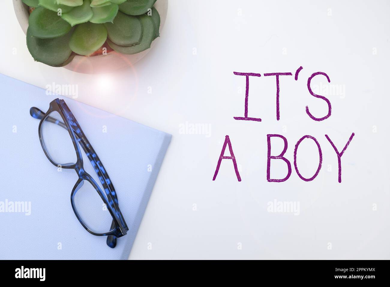 Sign displaying It S A Boy. Business approach Expecting a male baby ...