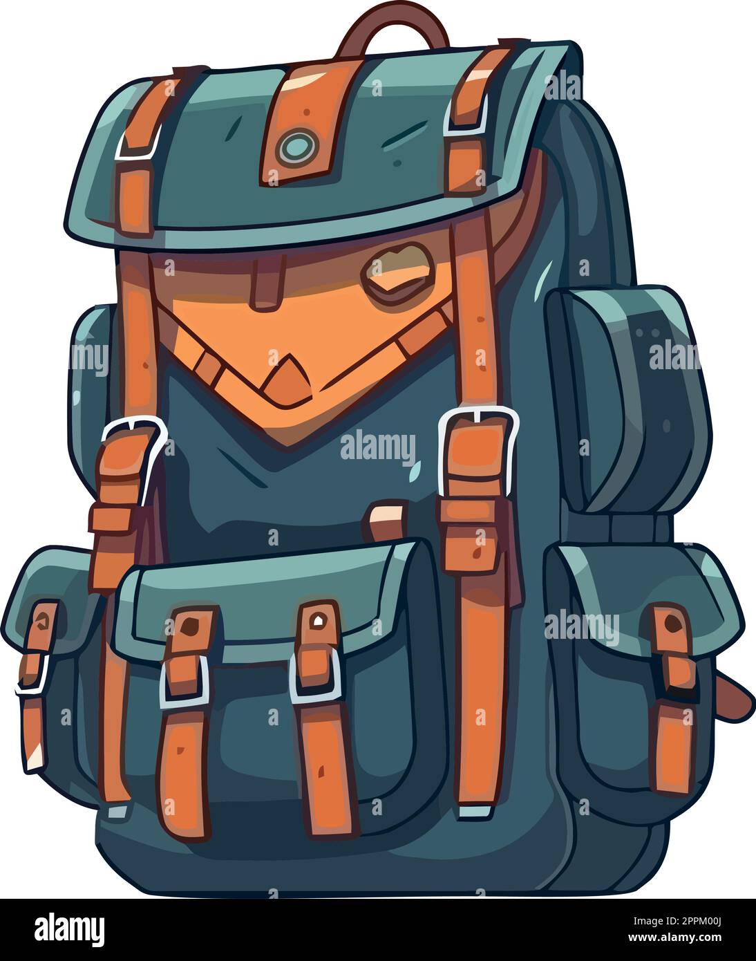 Colored travel backpack design Stock Vector Image & Art - Alamy