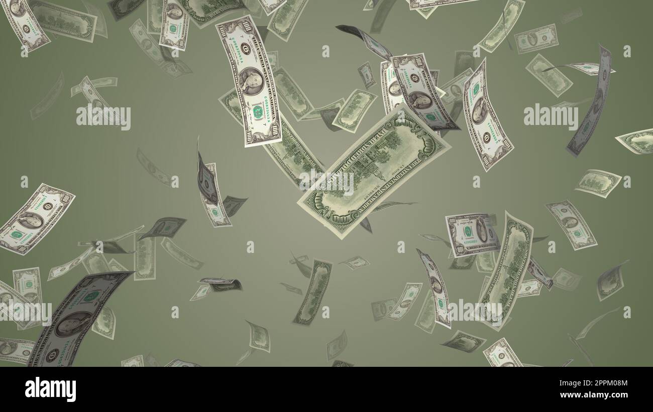 Raining dollar bills hi-res stock photography and images - Alamy