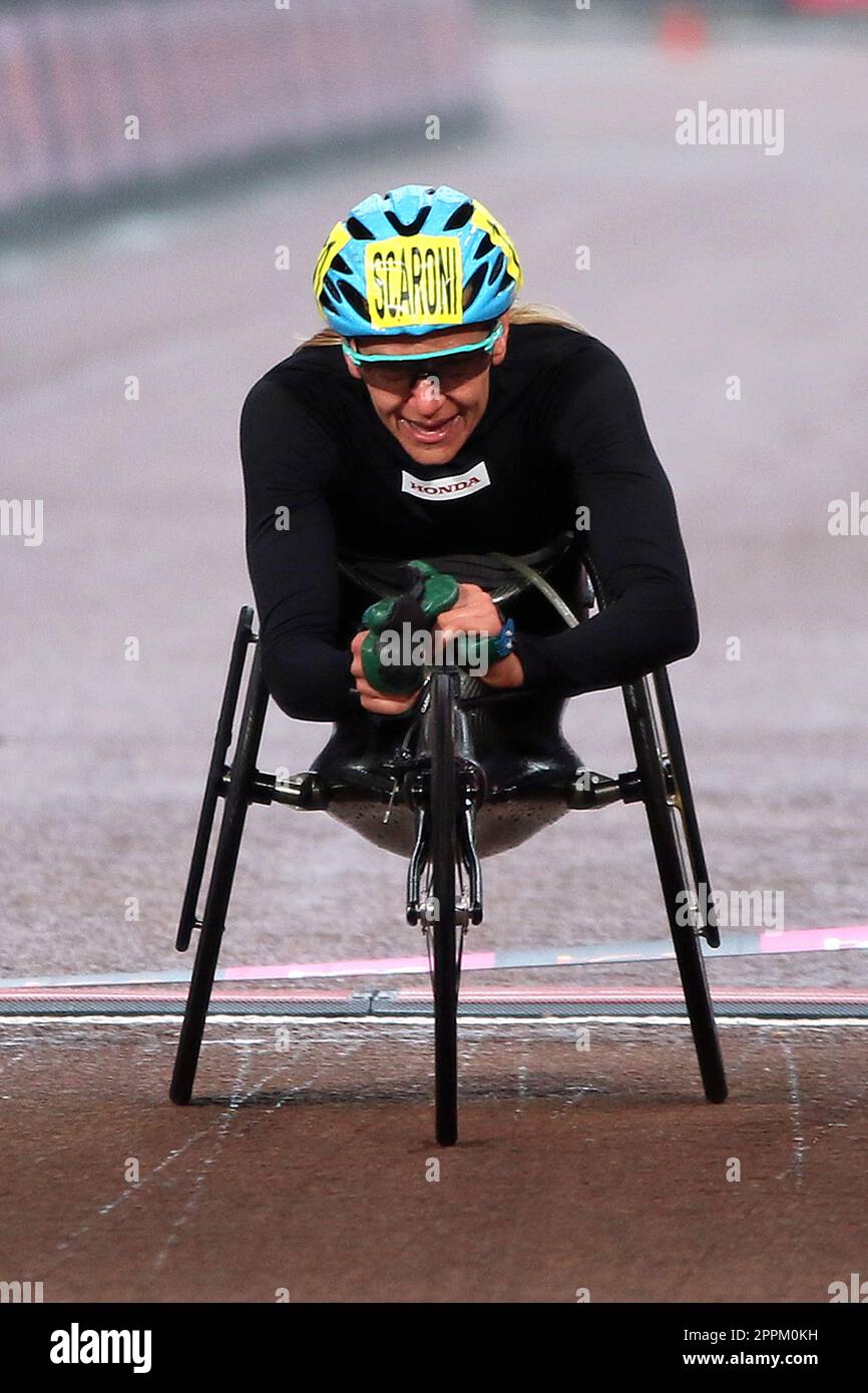 Susannah Scaroni (USA) in the 2023 womens T54 Wheelchair TCS London ...