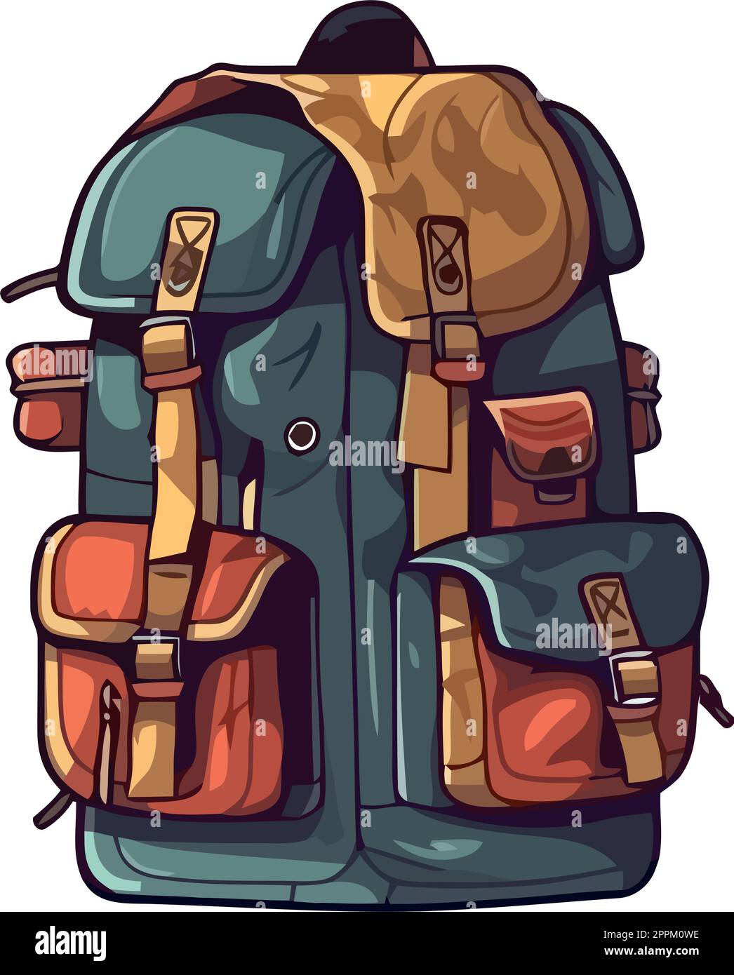 Adventure back packing Stock Vector Images - Alamy