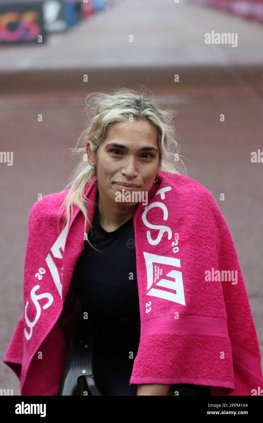 Madison de Rozario of Australia after winning the 2023 womens ...