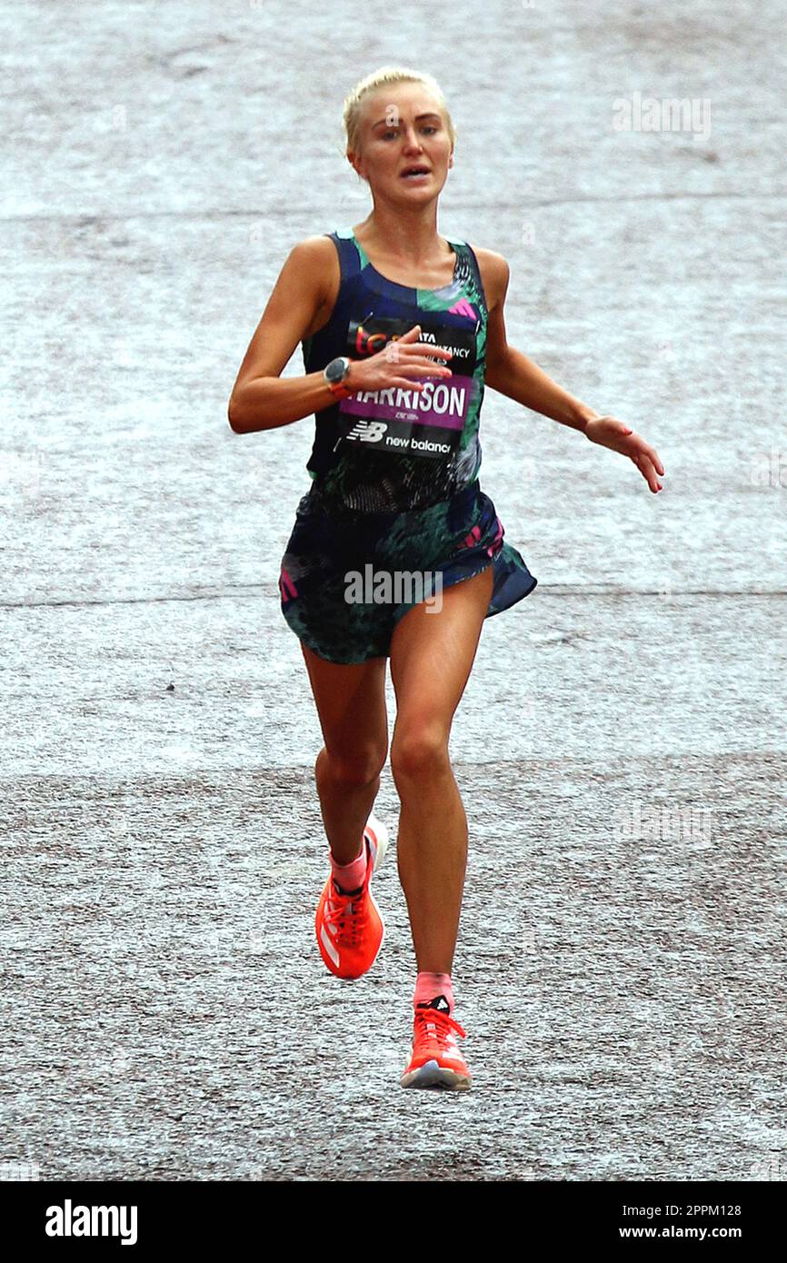 Samantha (Sam) Harrison of Great Britain was the first British runner ...