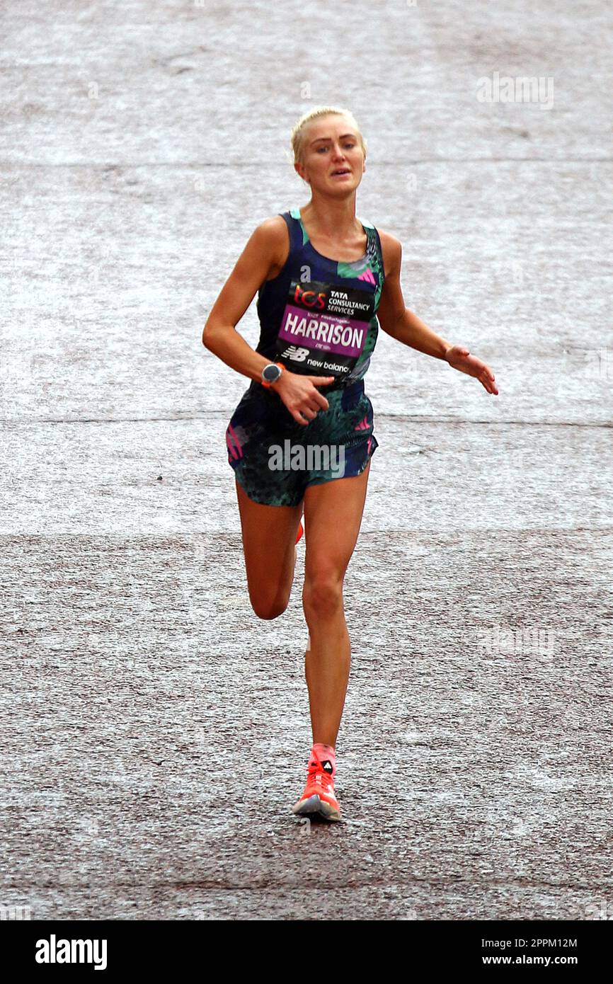 Samantha (Sam) Harrison of Great Britain was the first British runner ...