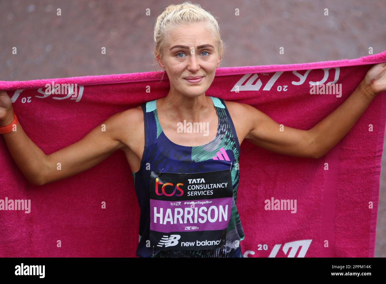 Samantha (Sam) Harrison of Great Britain was the first British runner ...