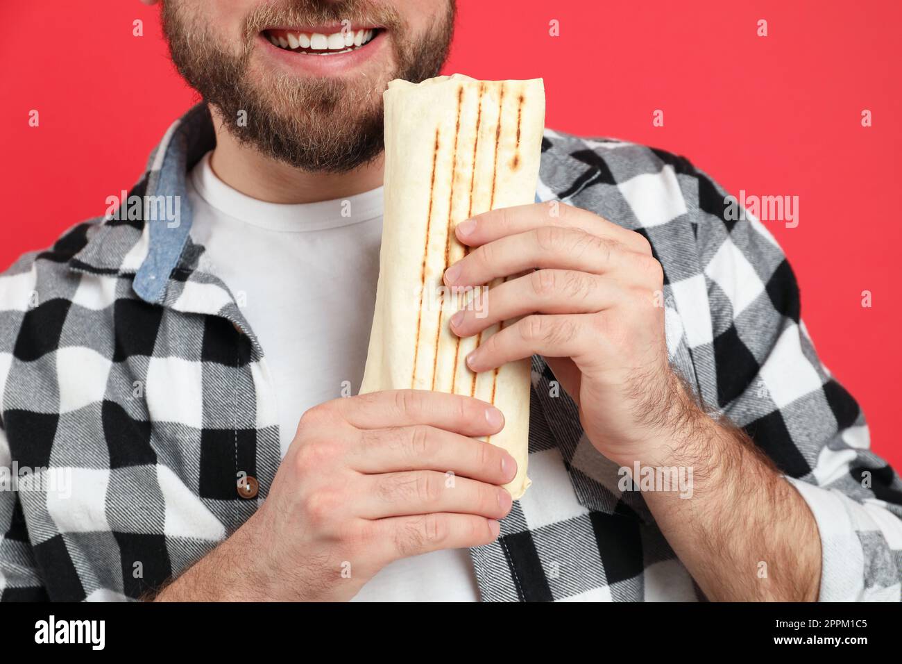 Turkish shawarma young man hi-res stock photography and images - Alamy