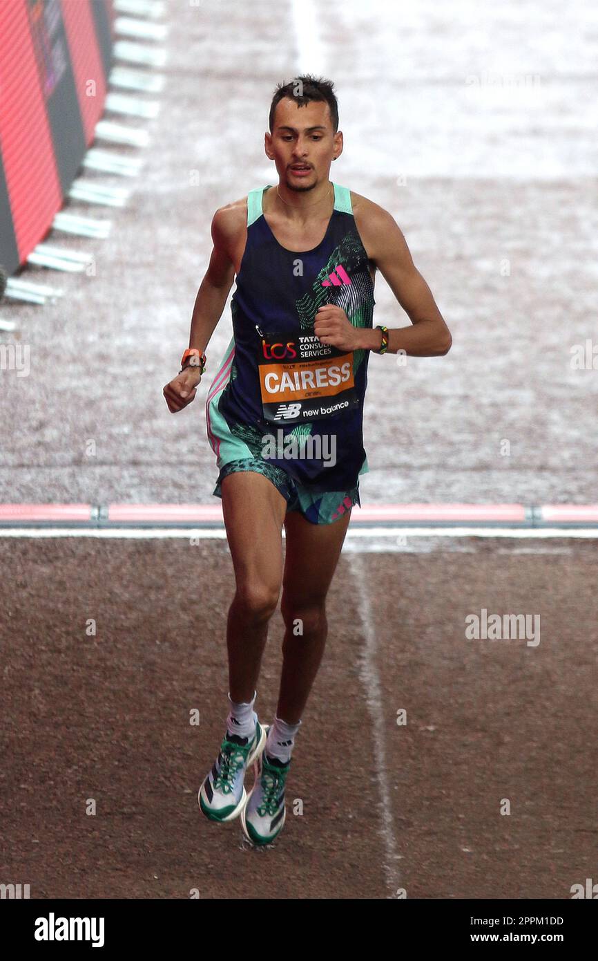 Emile CAIRESS (GBR) of Great Britain was the first British runner to ...