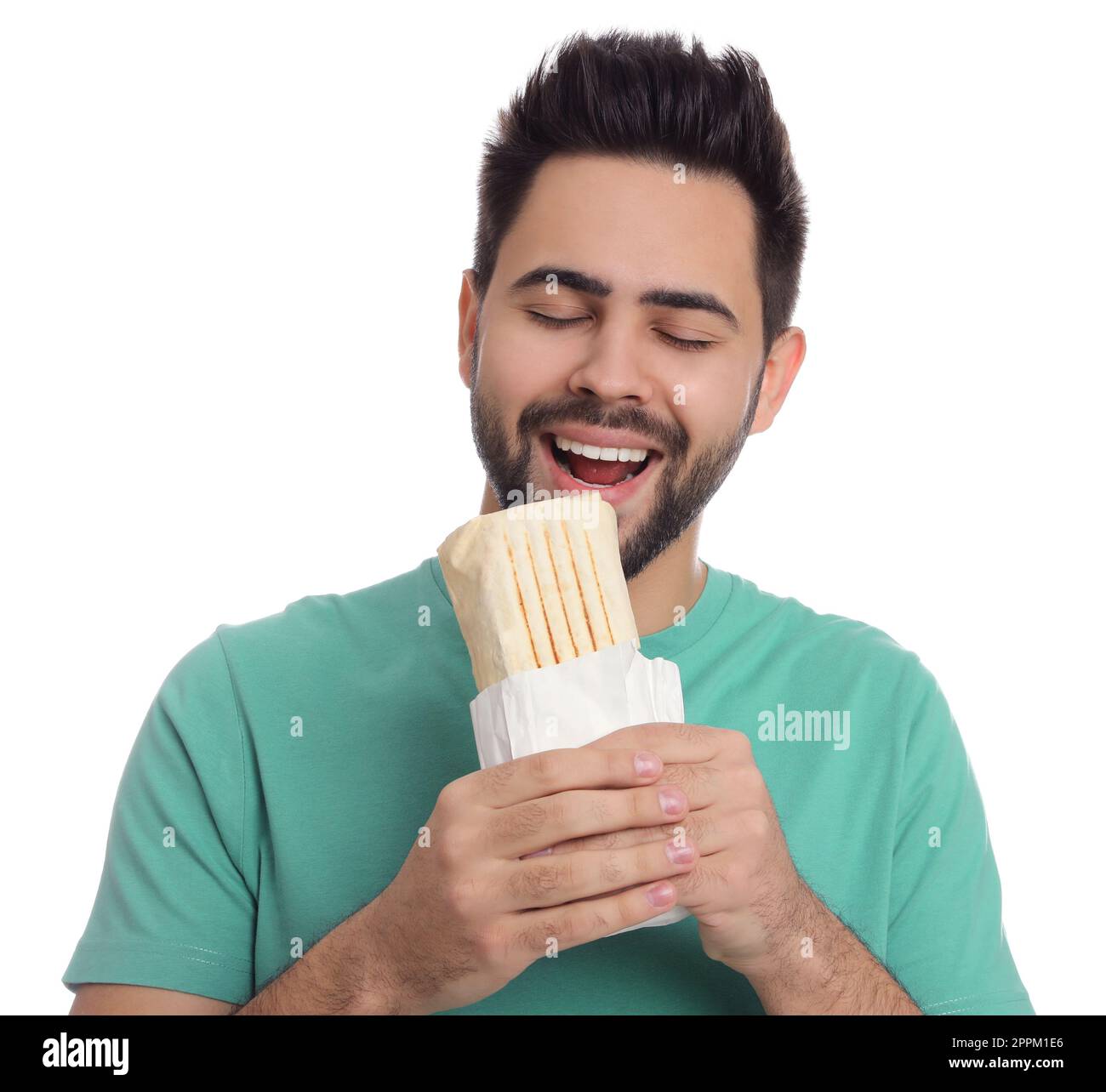 Turkish shawarma young cook hi-res stock photography and images - Alamy