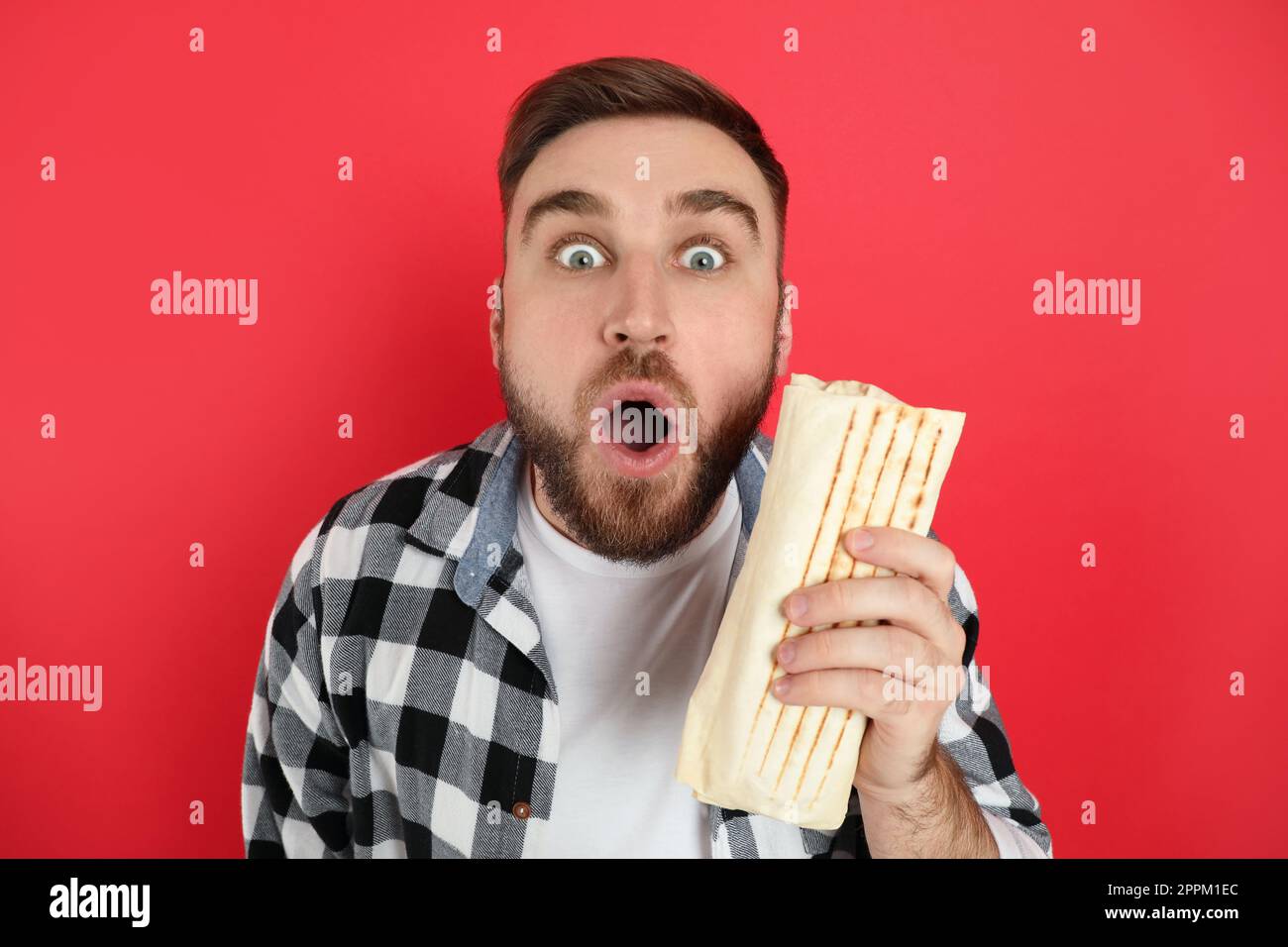 Turkish shawarma young man hi-res stock photography and images - Alamy