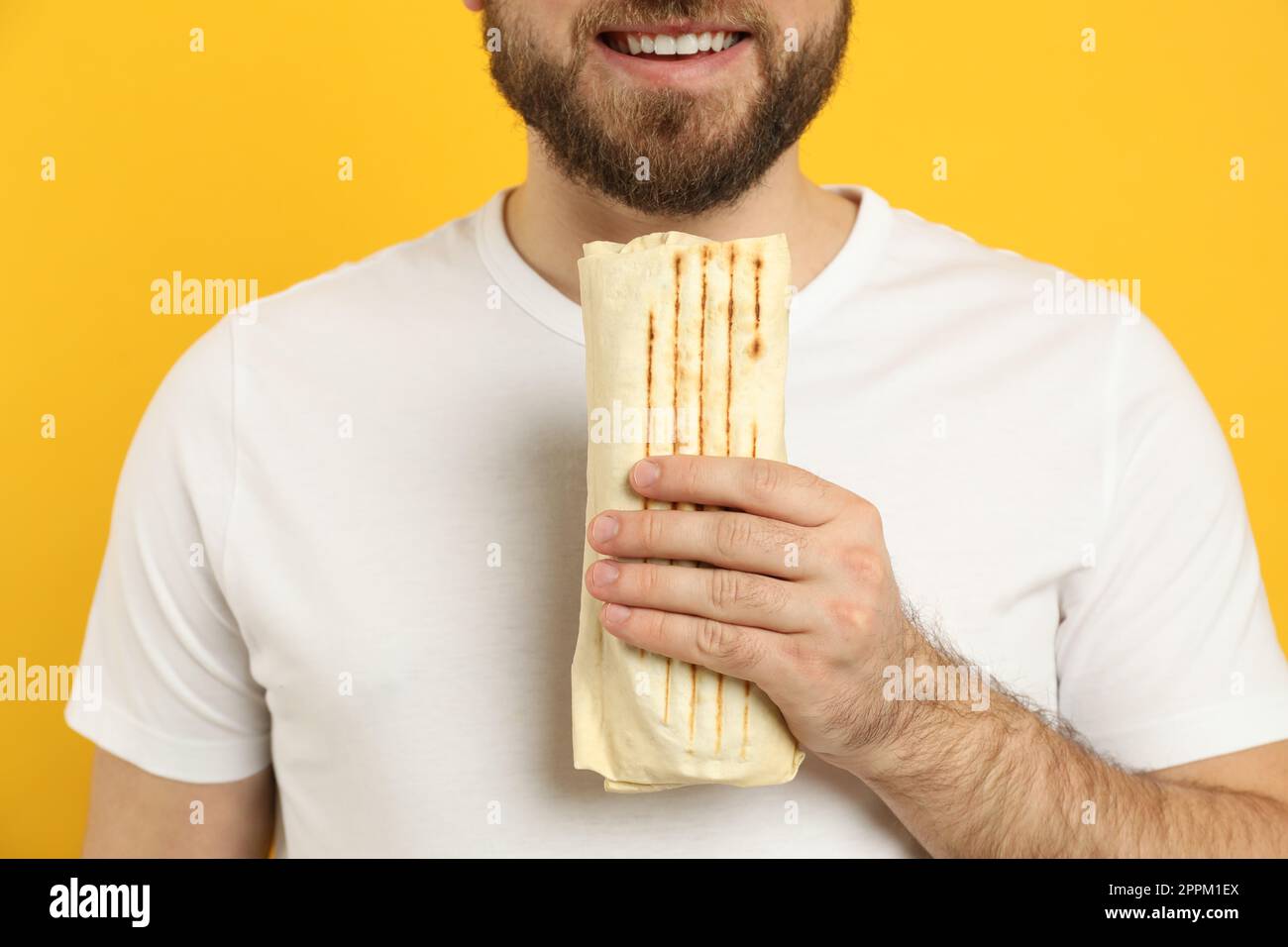 Turkish shawarma young man hi-res stock photography and images - Alamy