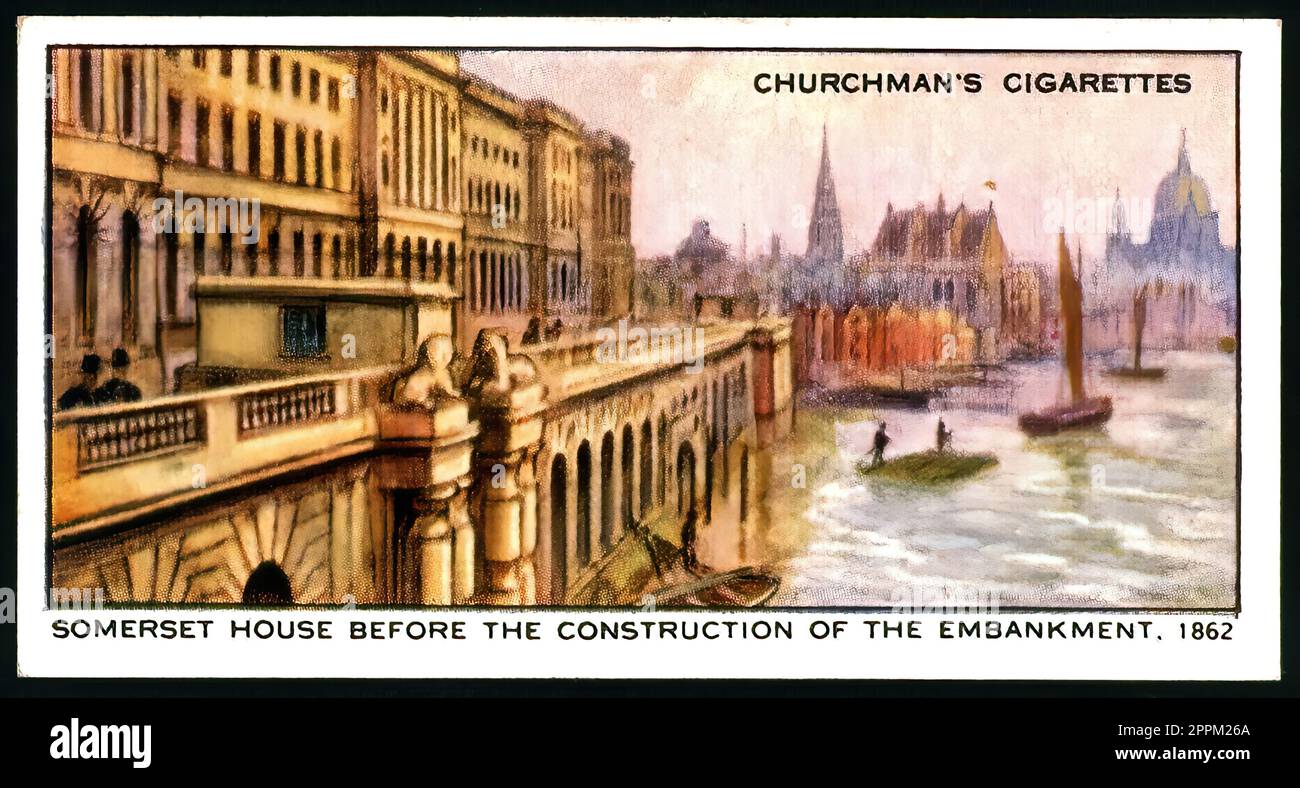 Somerset House, London, 1862 - Vintage British Cigarette Card ...