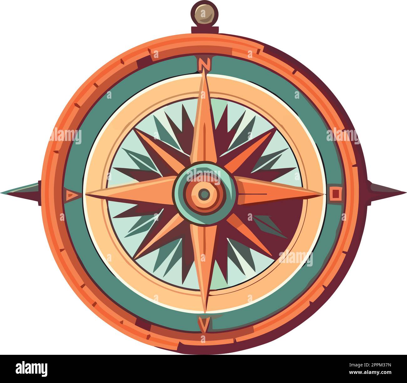 compass discovering new adventures with guidance Stock Vector Image ...