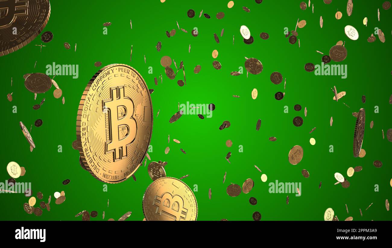 Cryptocurrency falling in slow motion Stock Photo - Alamy