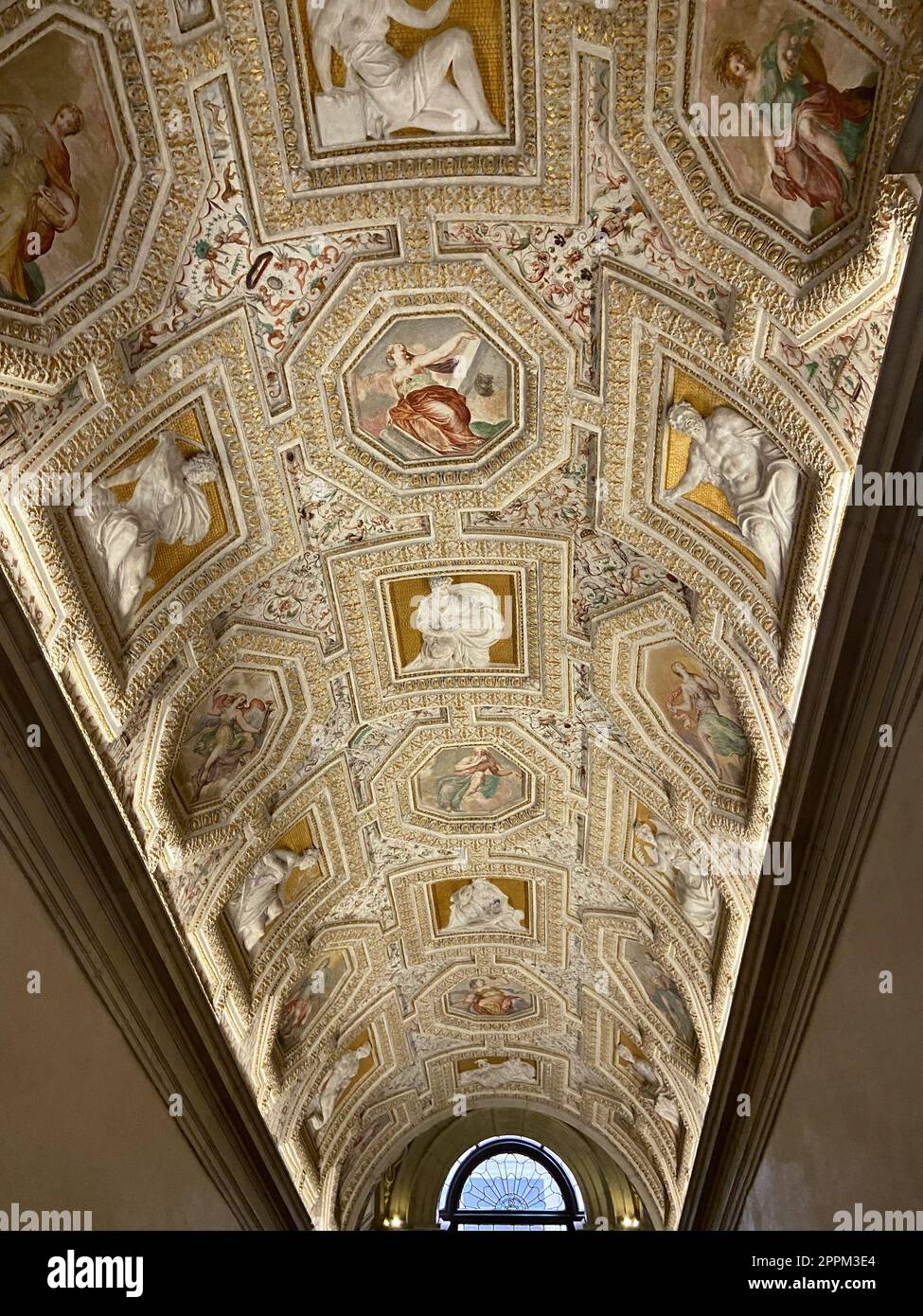 ornamental ceiling in gallery in Correr Museum Stock Photo - Alamy