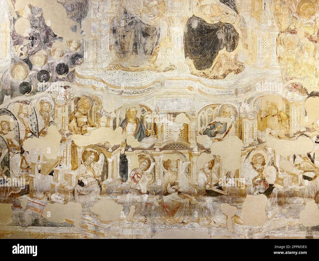 ancient mural on wall in chamber of Doge's Palace Stock Photo - Alamy