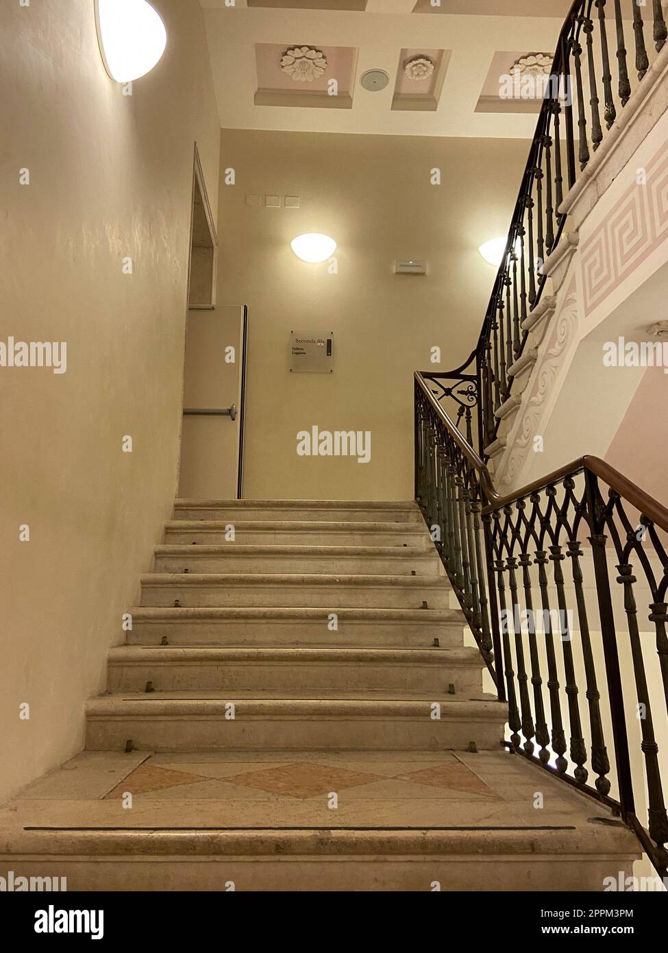 staircase in opera house Gran Teatro la Fenice Stock Photo - Alamy