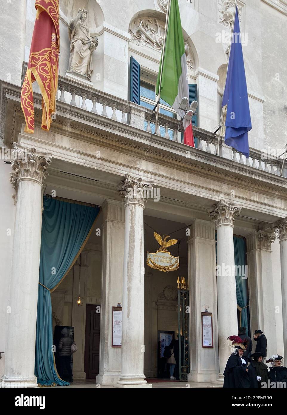 facade of opera Gran Teatro la Fenice in Venice Stock Photo - Alamy