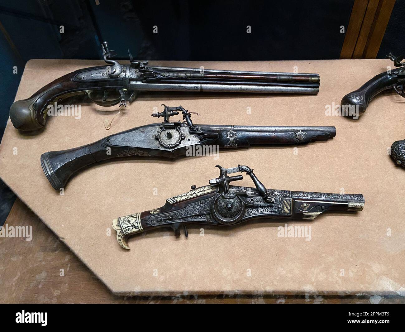 medieval pistols in Correr Museum in Venice city Stock Photo - Alamy