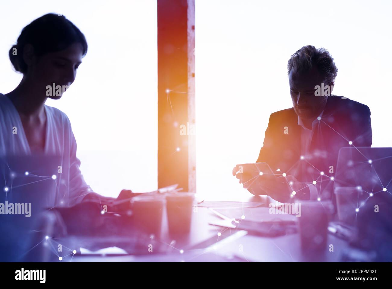 Business people that work together in office. Concept of teamwork and ...