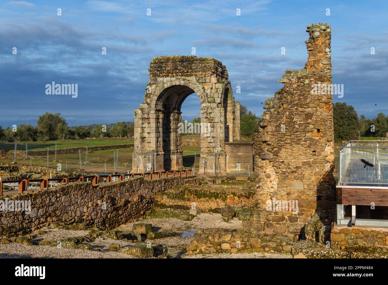 Roman ruins of Caparra Stock Photo - Alamy