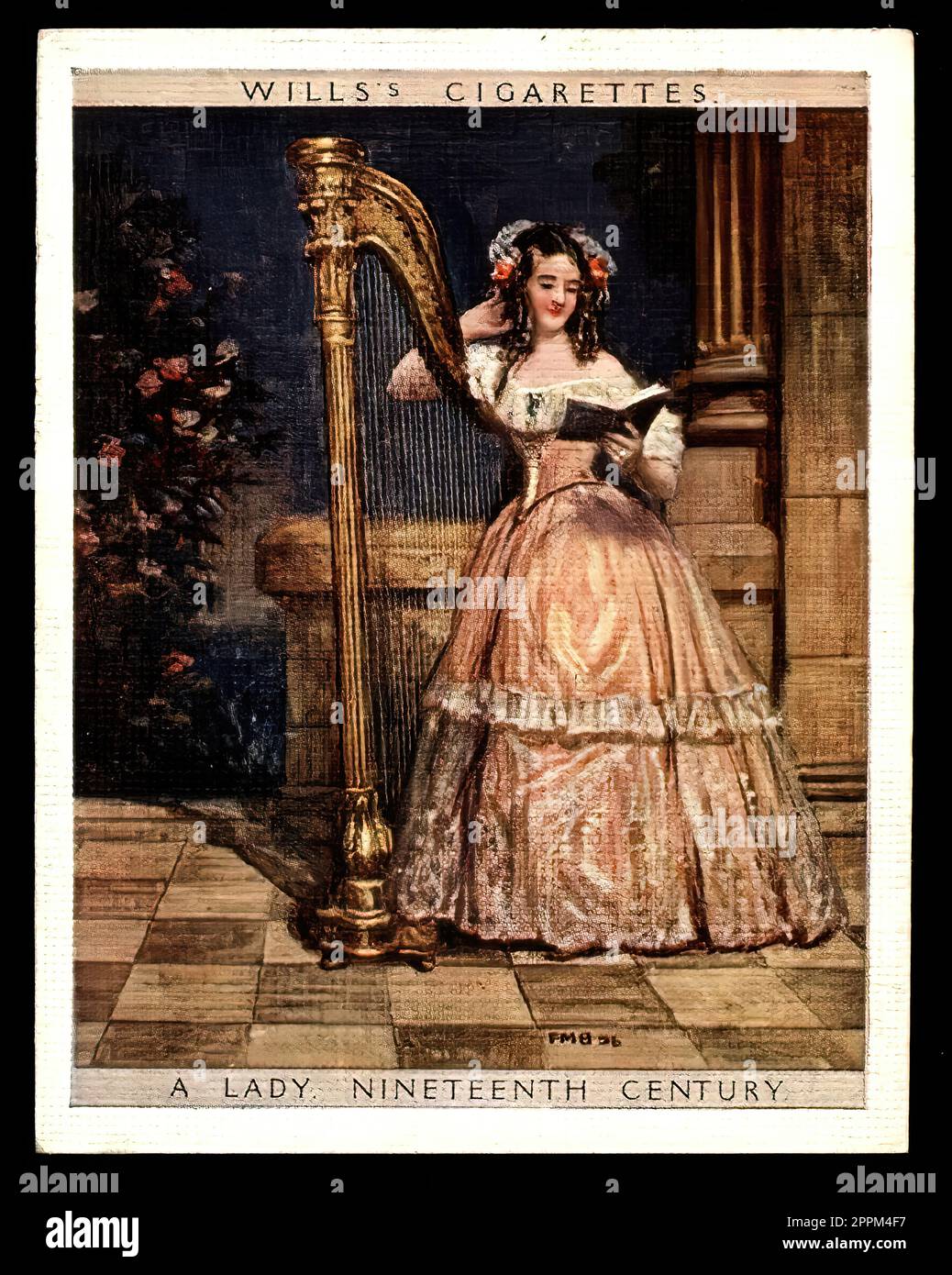 Ladies Dress 19th Century - Vintage British Cigarette Card - Victorian ...