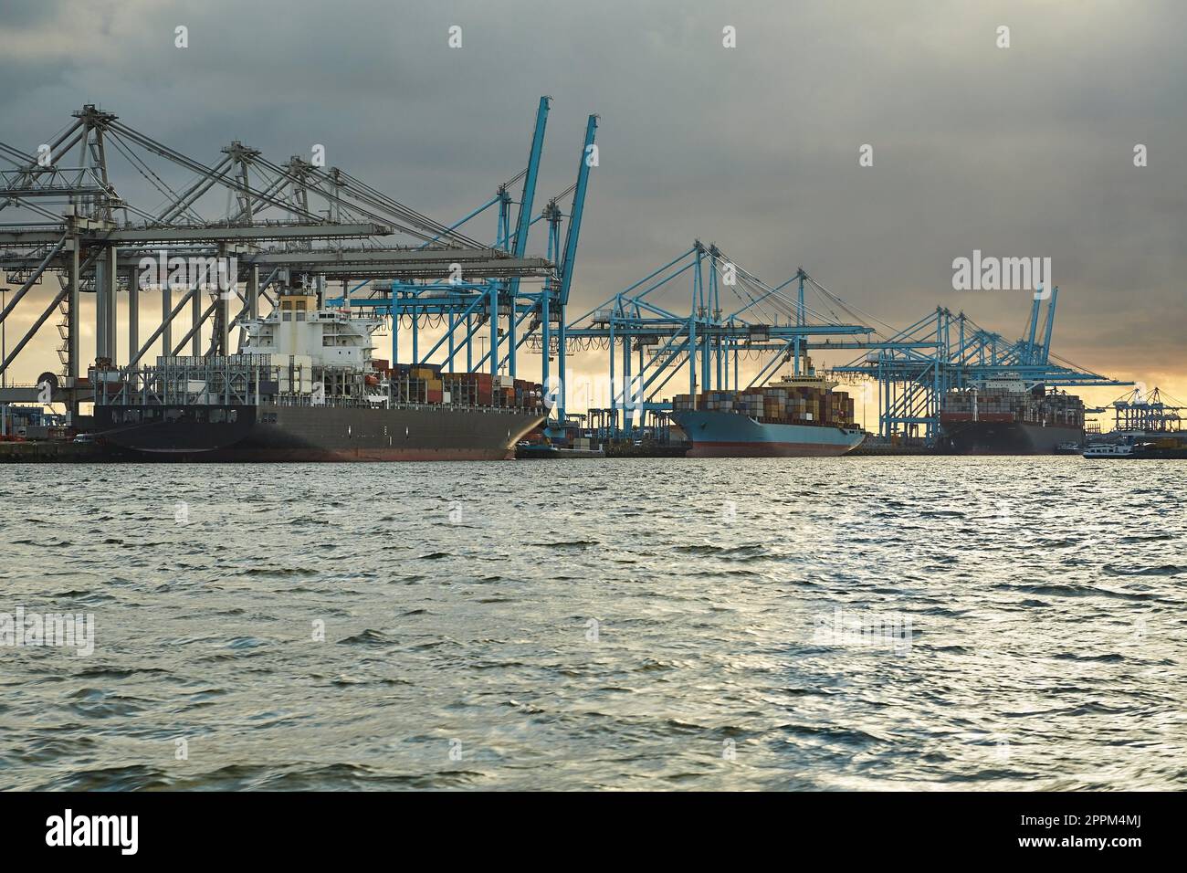 Cargo cranes container terminal hi-res stock photography and images - Alamy