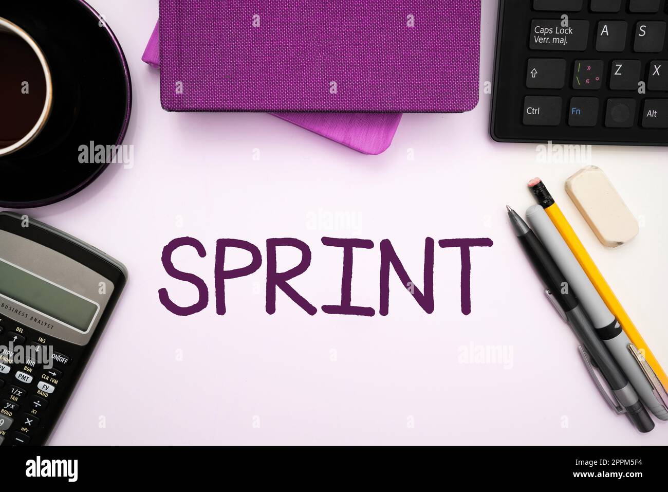 Sign displaying Sprint. Business concept to move at top speed ...