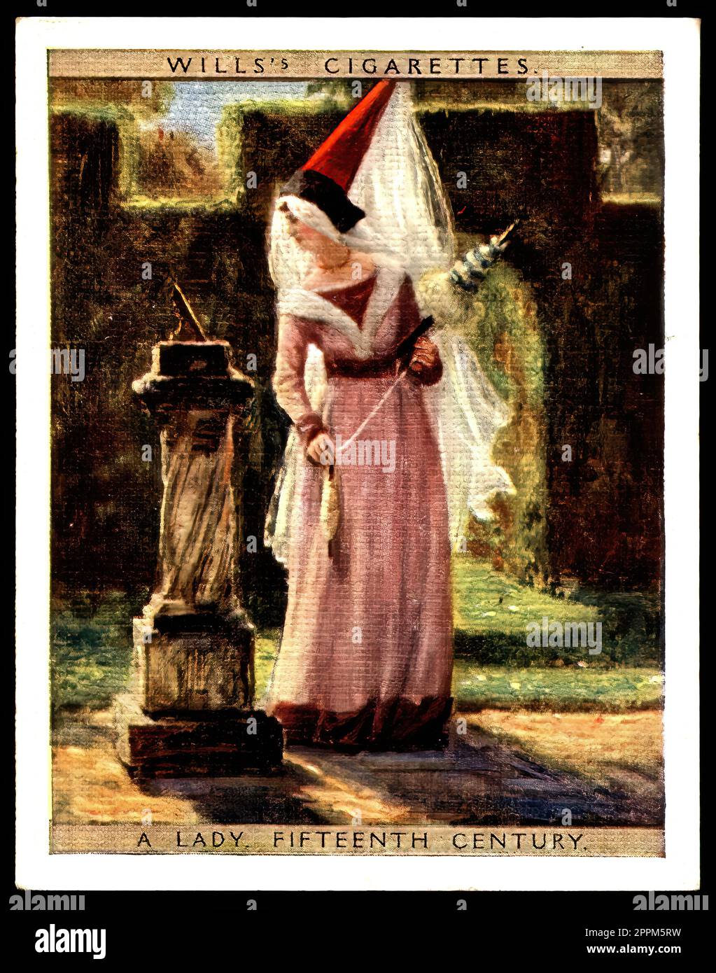 Ladies Dress, 15th Century - Vintage British Cigarette Card - Victorian ...