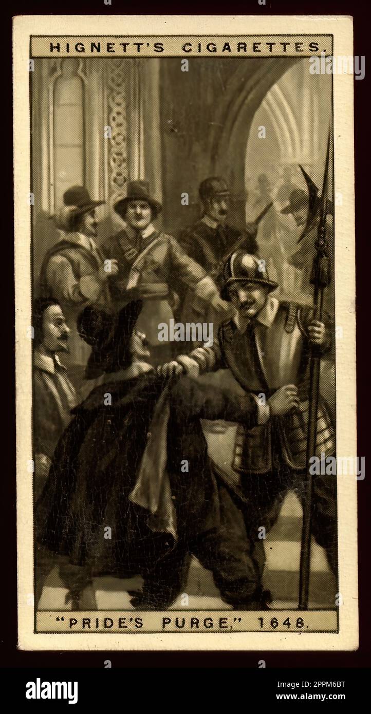 Pride's Purge 1648 - Vintage British Cigarette Card - Victorian Era ...