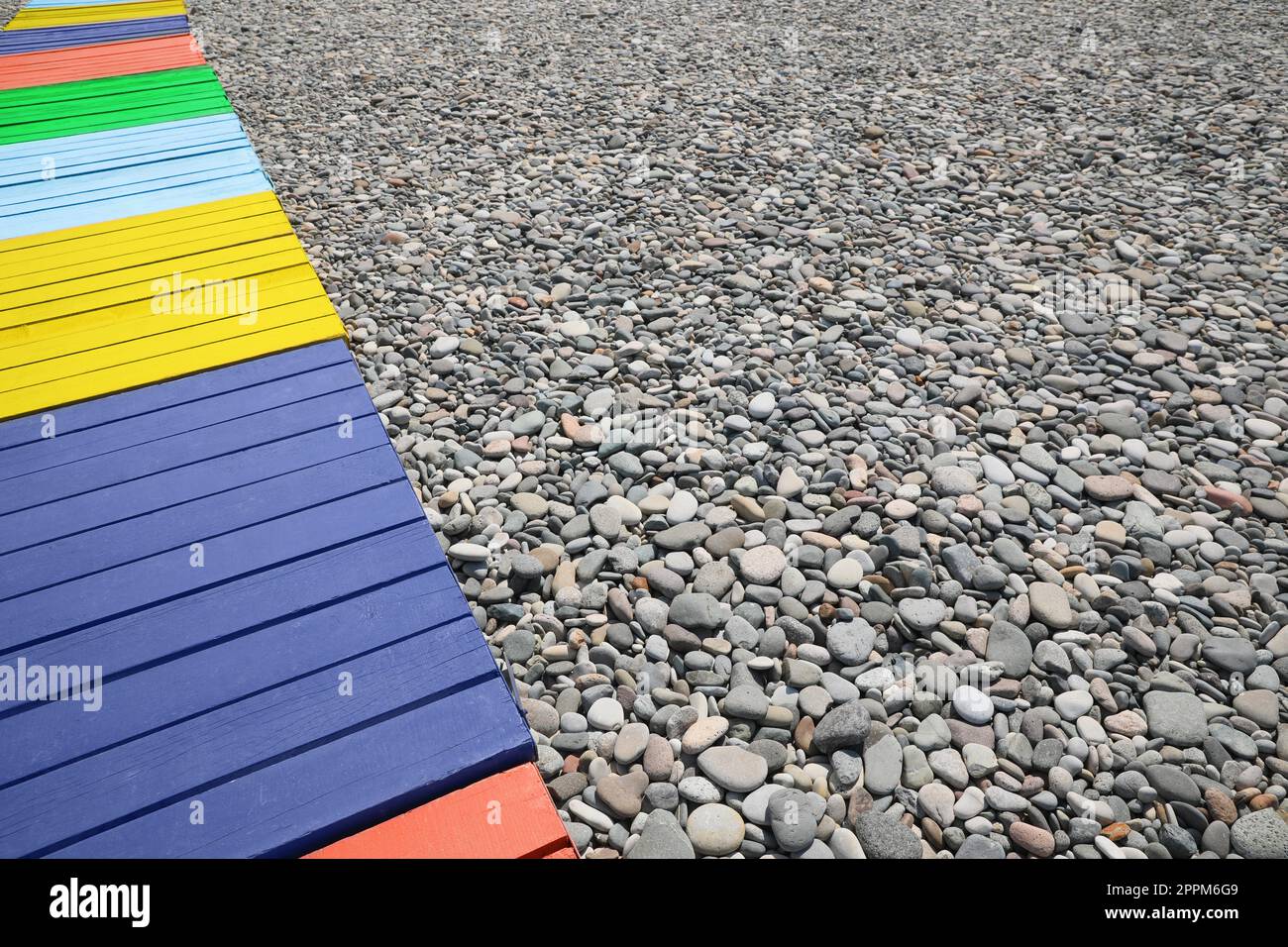 Pebble stone texture on walkway hi-res stock photography and images - Alamy