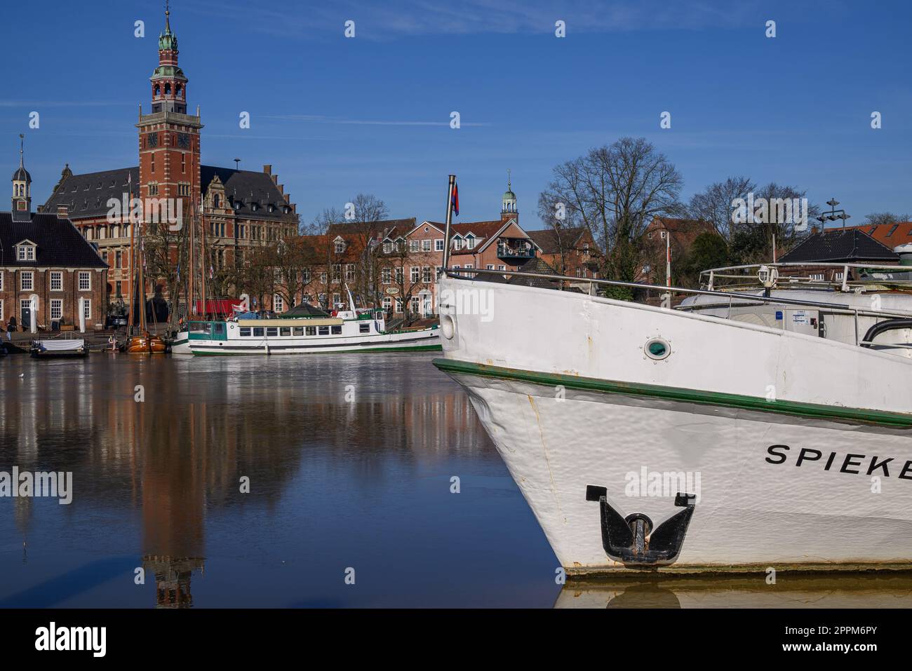 the city of Leer at the ems river in germany Stock Photo - Alamy