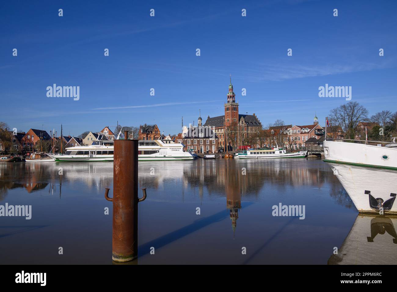 the city of Leer at the ems river in germany Stock Photo - Alamy