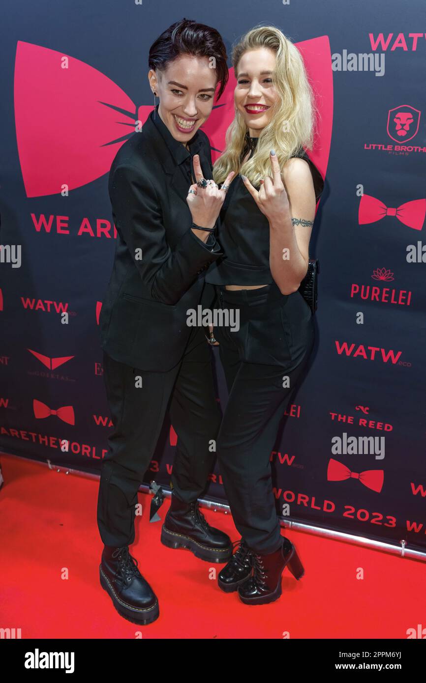 Laura Tashina und Alina Effertz at the We Are The World Gala 2023 in ...